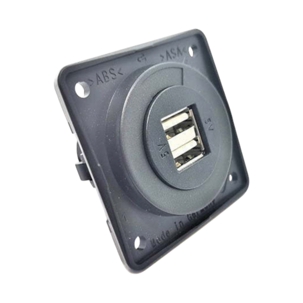 Berker Twin USB Charging Point Backplate USB Type A - Anthracite