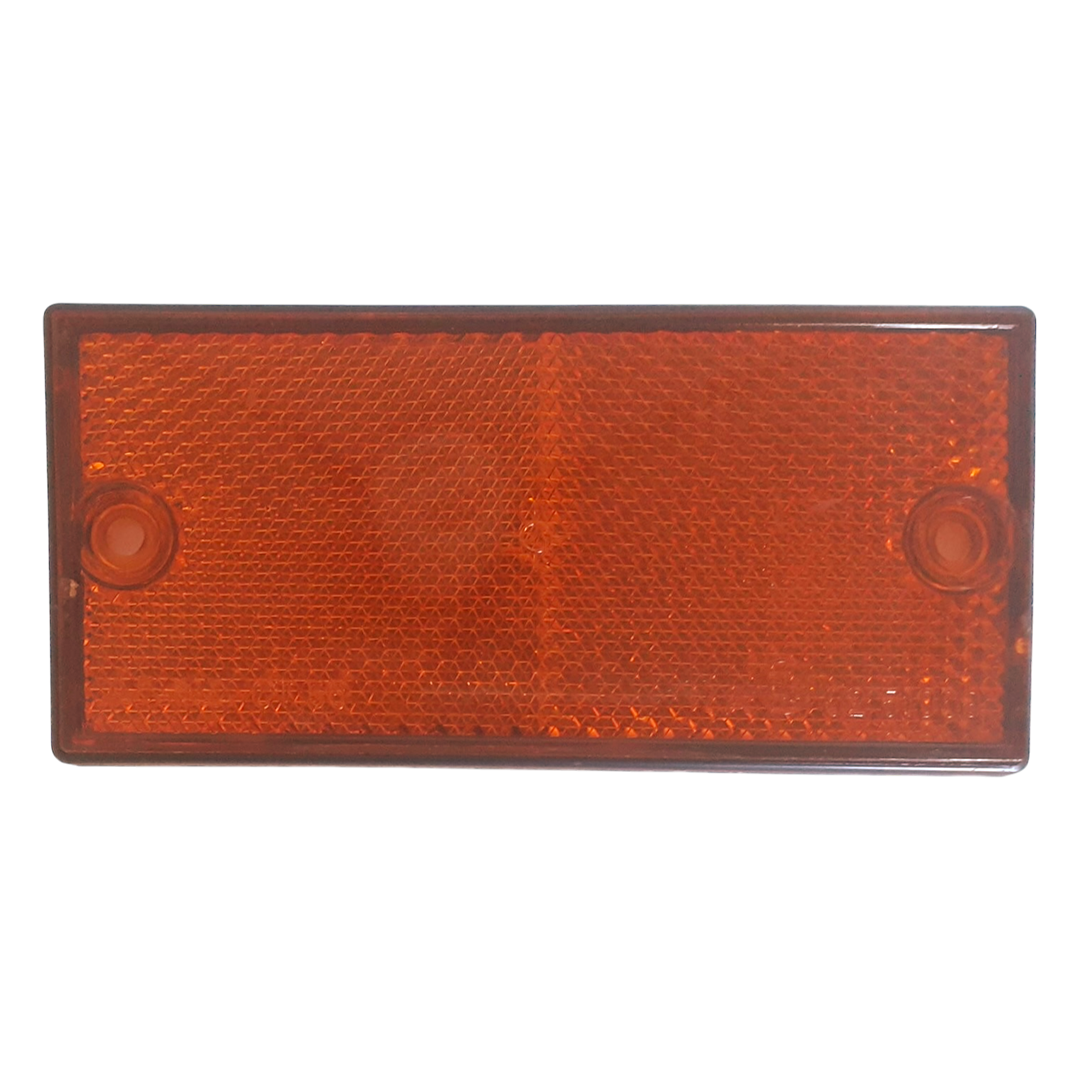 Self Adhesive Rectangular Amber Reflector 105 x 50mm – Thomas Touring