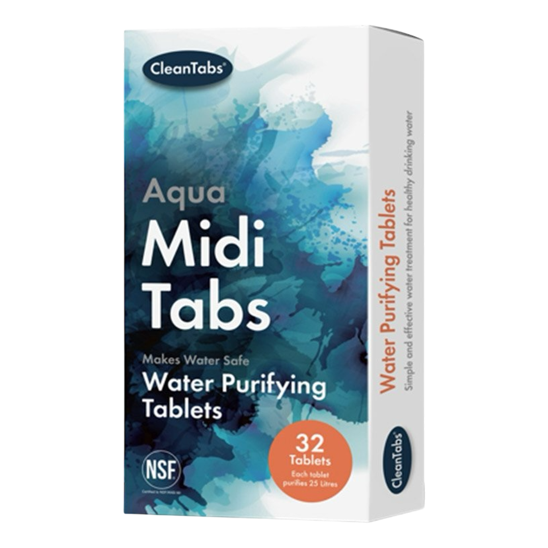 CleanTabs Aqua Midi Tabs 32 Water Purifying Tablets – Thomas Touring