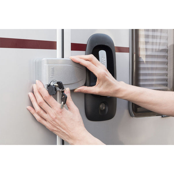 Fiamma Safe Door Security Lock - White | Caravan & Motorhome Security