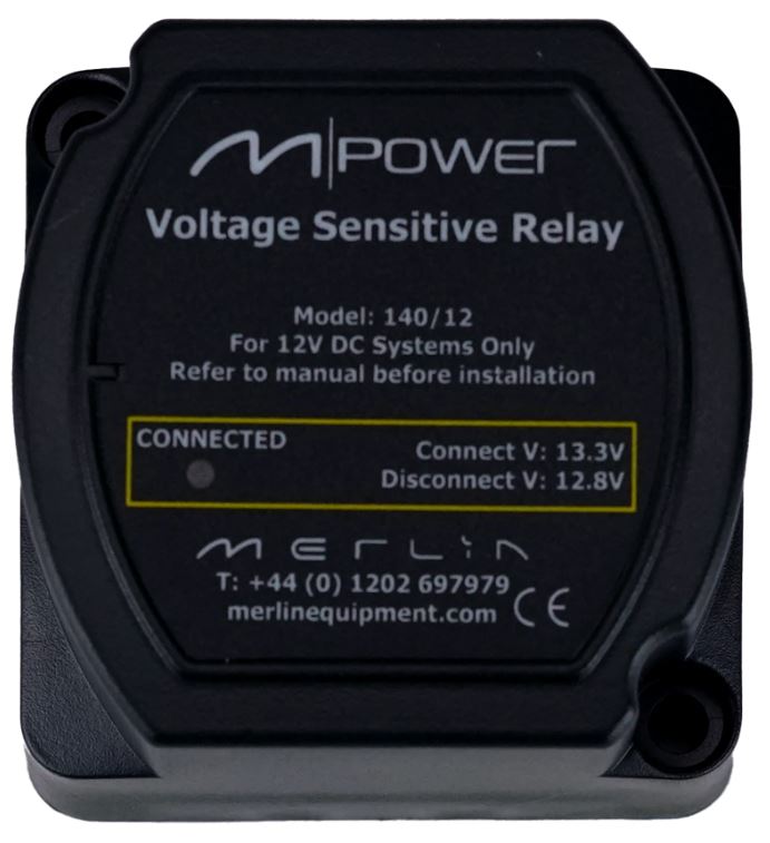 12V Merlin Equipment M Power Voltage Sense 140amp Intelligent Relay ...