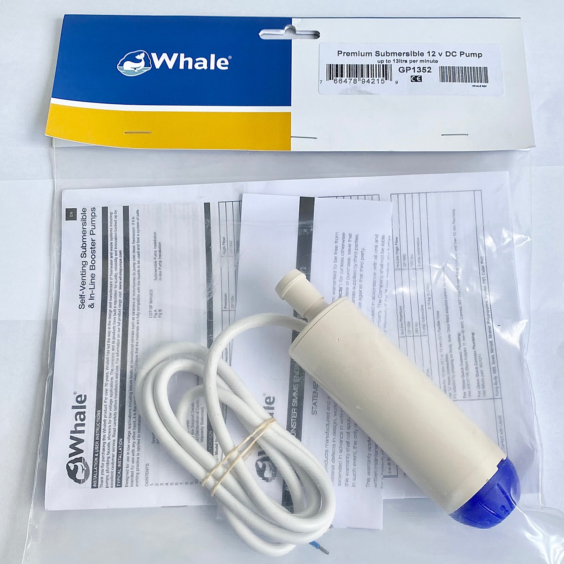 Whale Premium Submersible 12V DC Pump – Thomas Touring